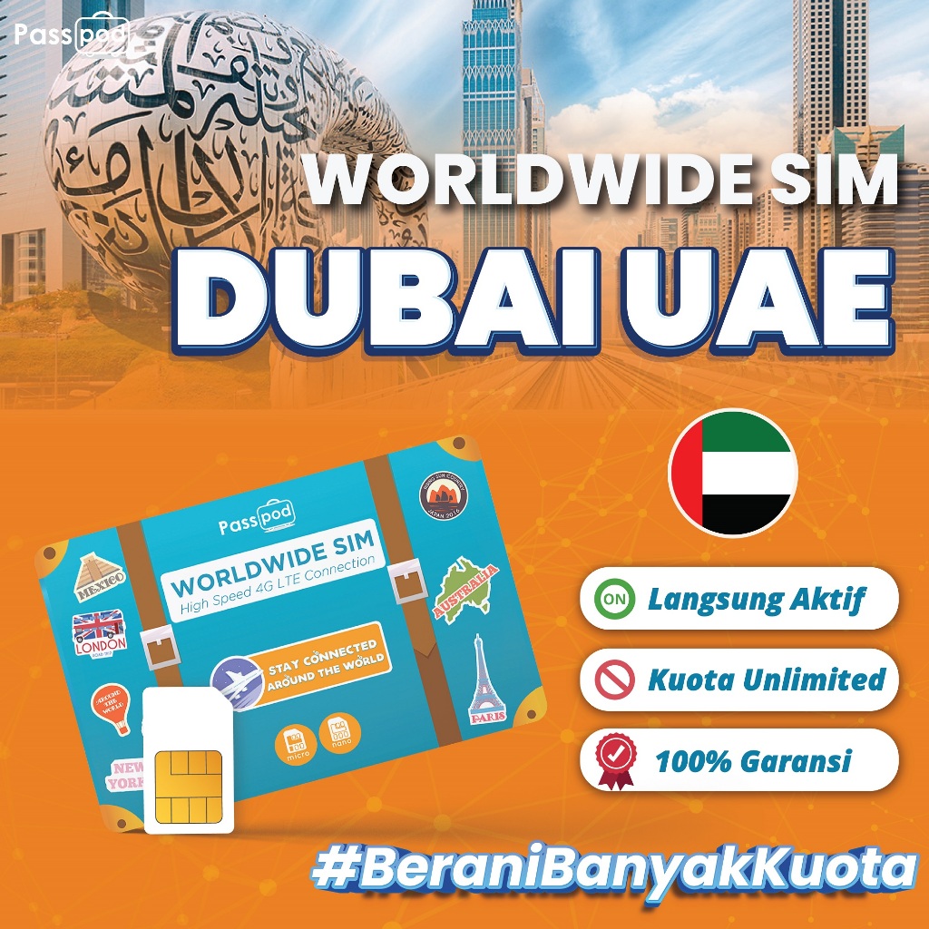 Jual Sim Card Dubai UAE/Paket Data Luar Negeri | Shopee Indonesia