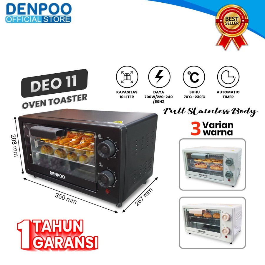 Jual DENPOO Oven Toaster DEO 11 Low Watt . | Shopee Indonesia