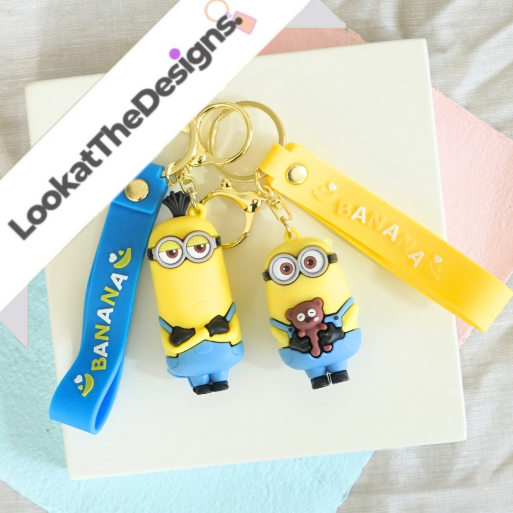Jual Gantungan Kunci 3D Minion - Gantungan Keychain Karakter Lucu Gemoy ...