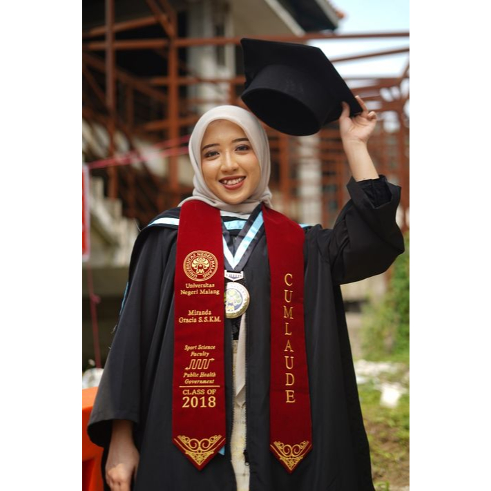 Jual 1 HARI JADI SELEMPANG LEHER WISUDA POLOS UJUNG BATIK selempang ...