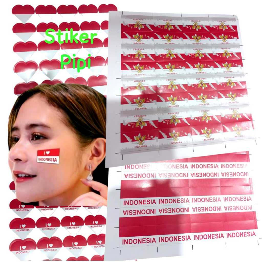 Jual Sticker Pipi Sticker Merah Putih | Shopee Indonesia