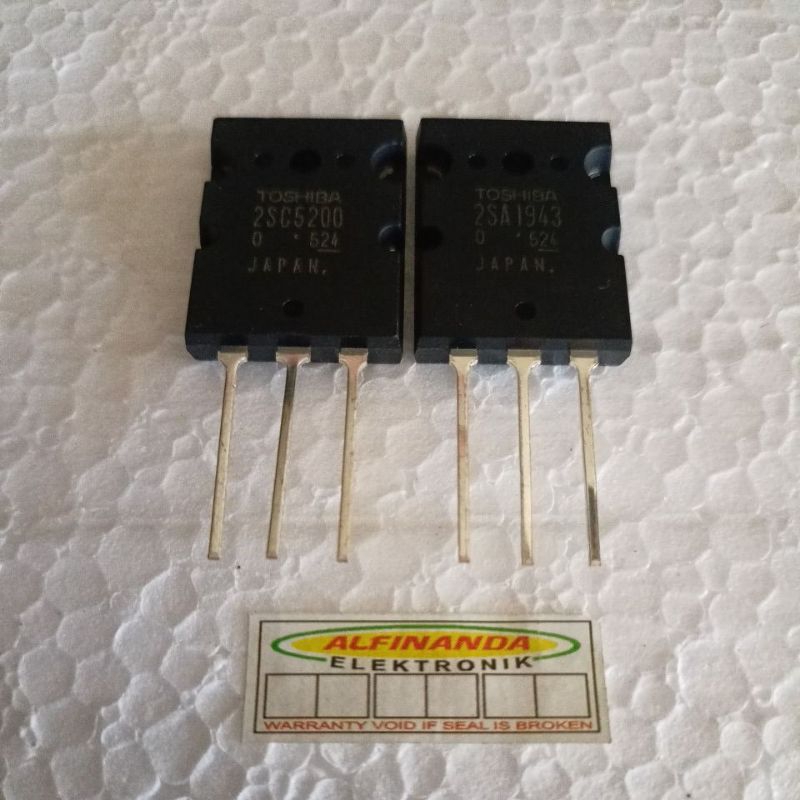 Jual TRANSISTOR TOSHIBA 2SC5200 - 2SA1943 lot 524 ORIGINAL | Shopee Indonesia