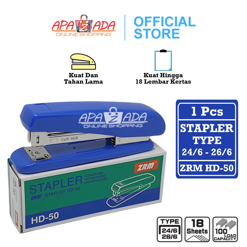 Jual Apazada - Stapler HD-50 Satuan [1 Pcs Stapler] / Hekter No.3 Tipe ...