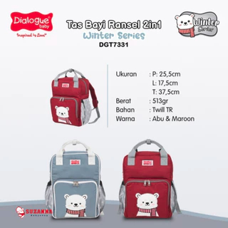 Jual Dialogue DGT7331 Tas Ransel 2in1 Winter Series - Diaper Bag / Tas ...