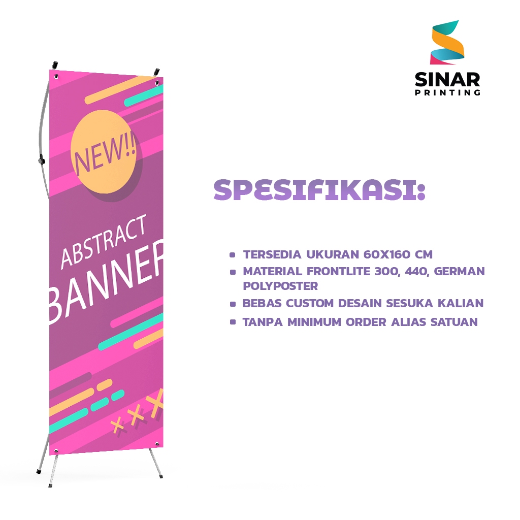 Jual SINAR PRINTING - X BANNER - X SPANDUK - STANDING BANNER - SPANDUK ...