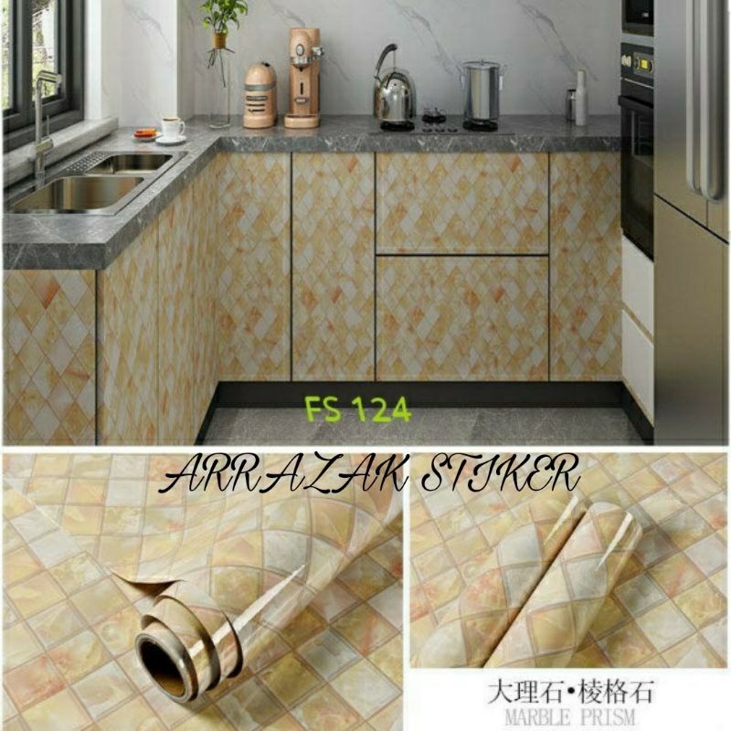 Jual Wallpaper Sticker Glossy Motif Marmer / Marble | Shopee Indonesia