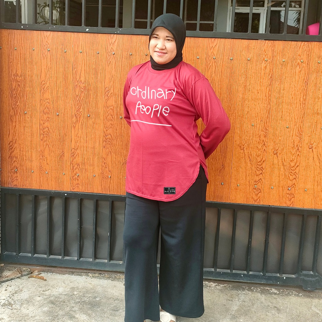 Jual Kaos Jumbo Lengan Panjang 6XL 5XL 4XL 3XL XXL XL L M S Ordinary People LD 150 140 130 120 ...