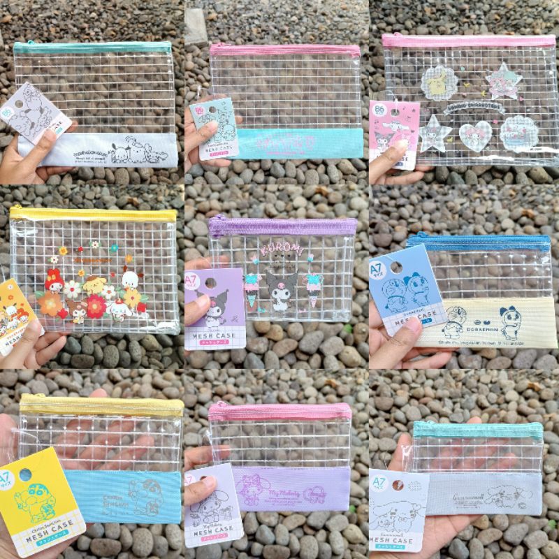 Jual Seria Daiso Watts Japan - Mesh Case Pouch Serbaguna Sanrio ...