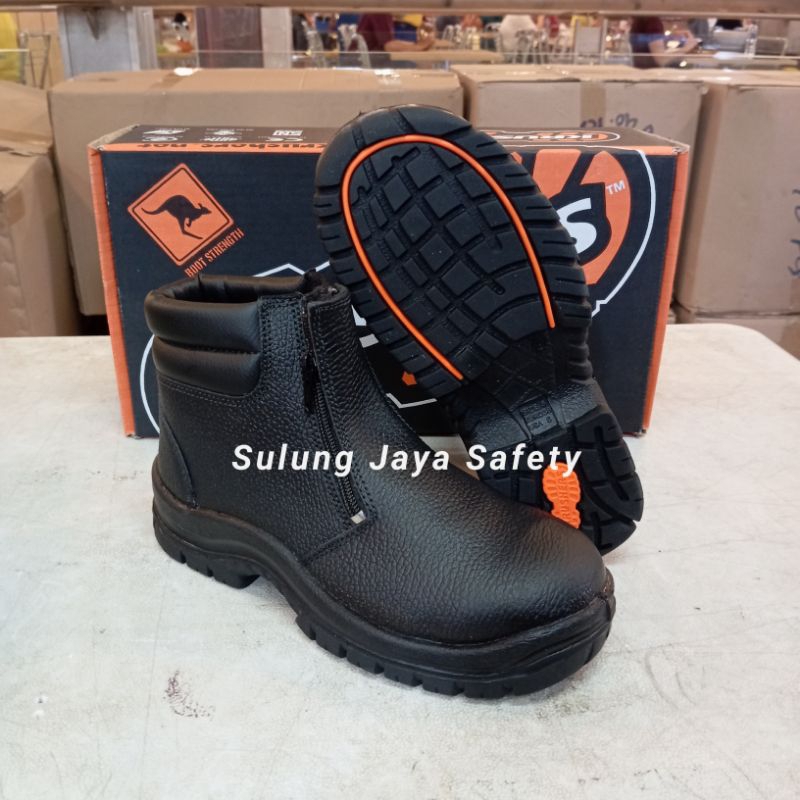 Jual Sepatu Safety KRUSHERS Tulsa Black Original 100% - Safety Shoes ...