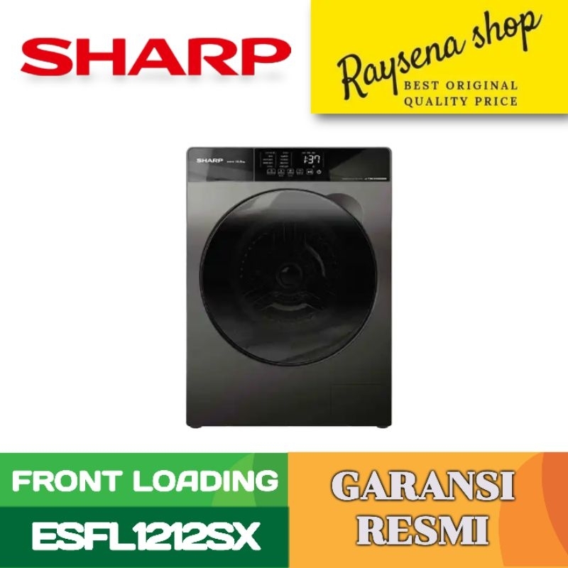Jual SHARP MESIN CUCI FRONT LOADING WASHER 12,5 Kg ESFL1212SX | Shopee ...
