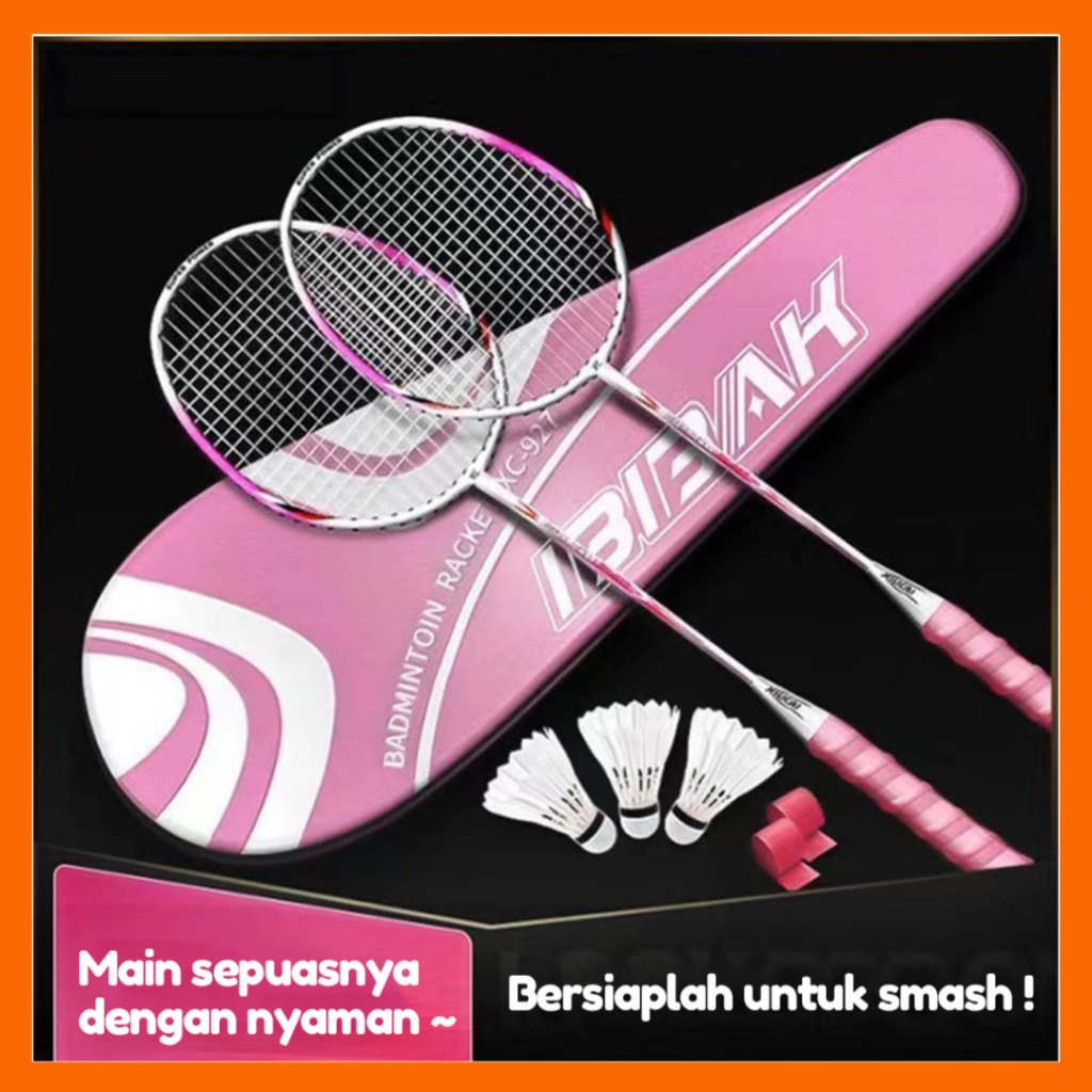Jual [Free Tas] RAKET BADMINTON/ RAKET BULU TANGKIS ISI 2 FREE BAG/KOK ...