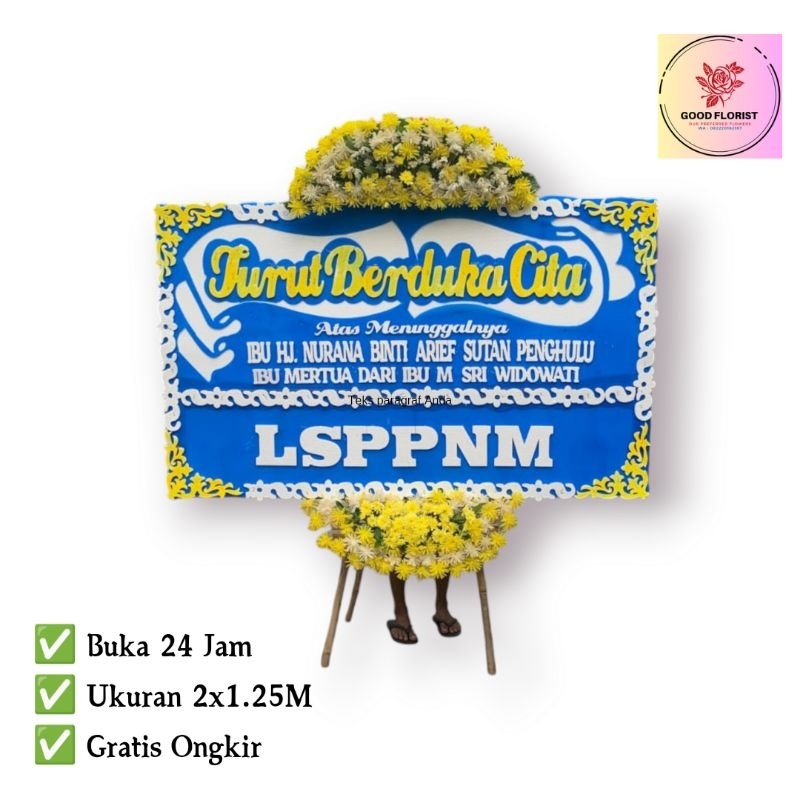 Jual Karangan Bunga Jabodetabek Papan Standar Bunga Atas Bawah Kualitas ...