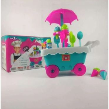 Jual Mainan Troli Dorongan Es Krim Trolley Cart Ice Cream | Shopee ...