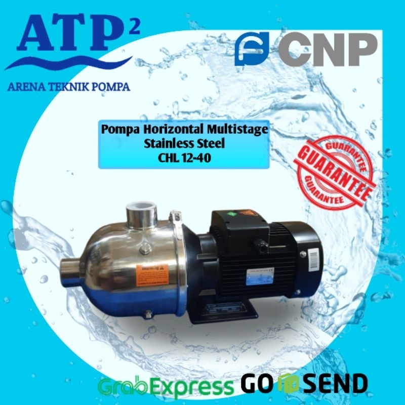 Jual CNP CHL 12-40 Pompa Air Horizontal Multistage Pompa Air Stainless Steel | Shopee Indonesia