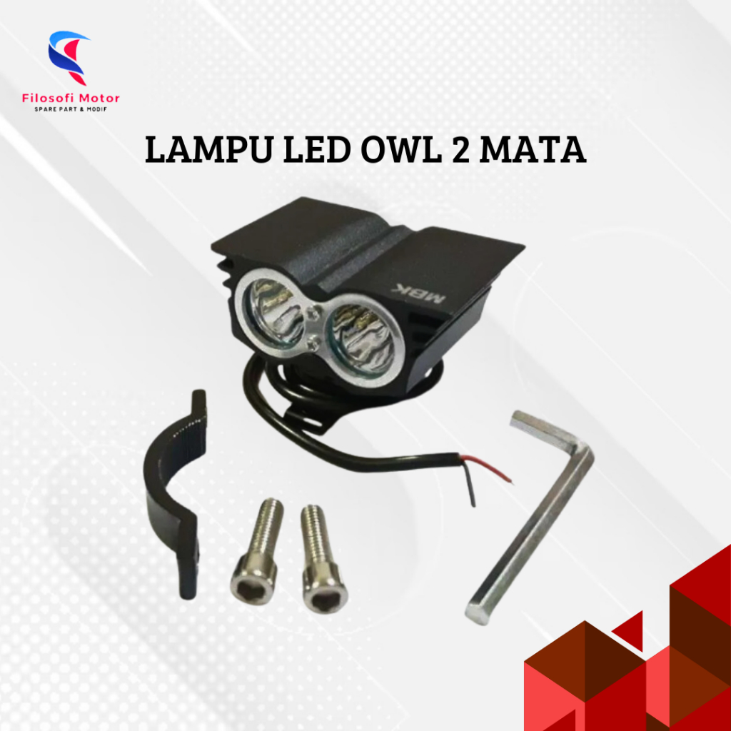 Jual Lampu led tembak sorot/lampu led owl 2 mata | Shopee Indonesia