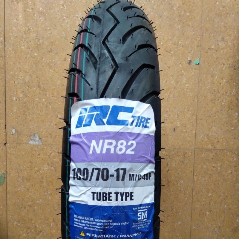 Jual Ban Luar IRC 100 70 Ring 17 NR82 Tube Type Ban Motor Road Sport ...