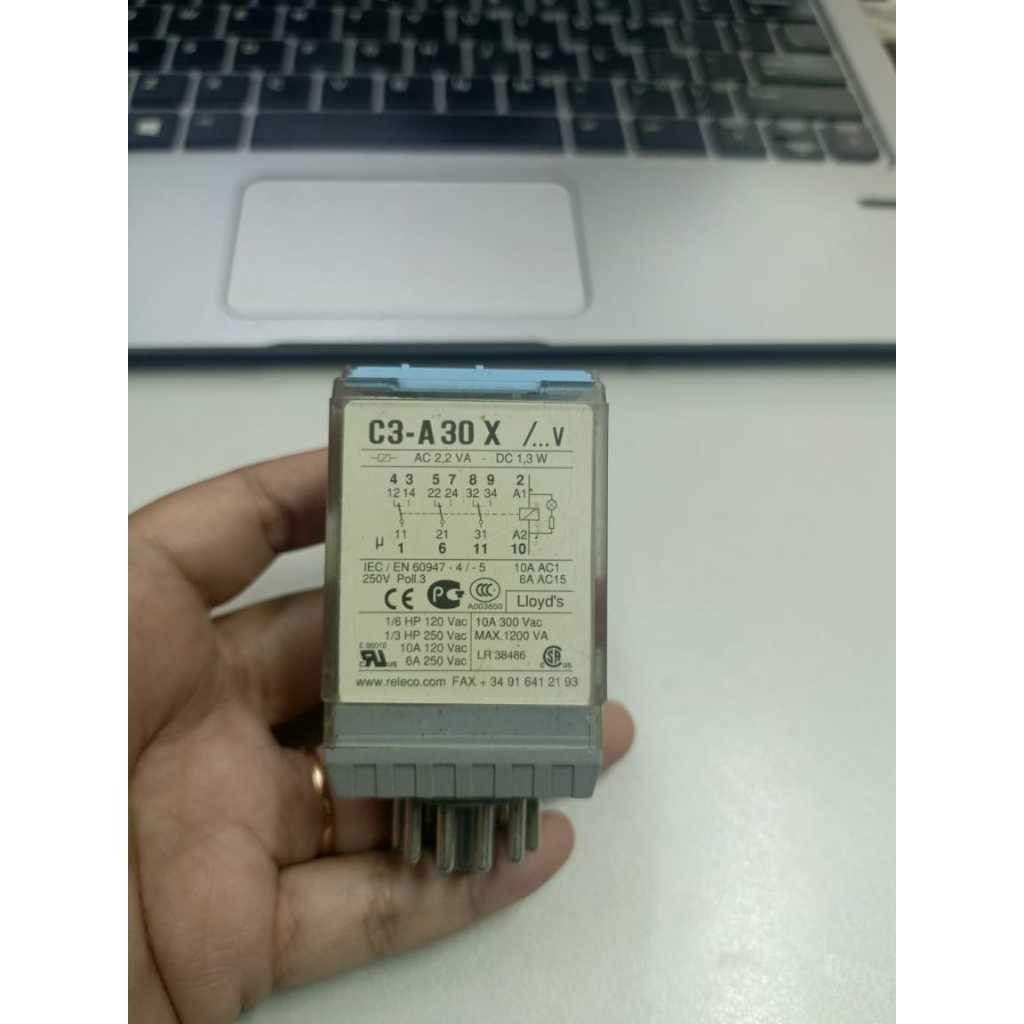 Jual COMAT RELECO POWER RELAY C3-A30X/24VDC C3- A 30 X / V 3P 10A ...