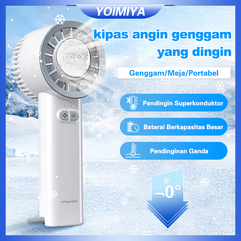 Jual COD Kipas genggam mini dengan angin super semikonduktor, kipas ...