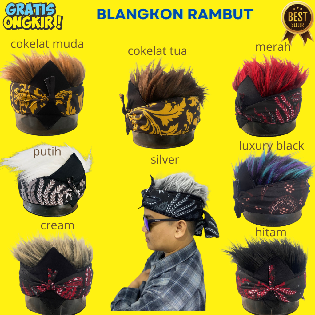 Jual Topi Rambut blangkon udeng dan totopong | Shopee Indonesia