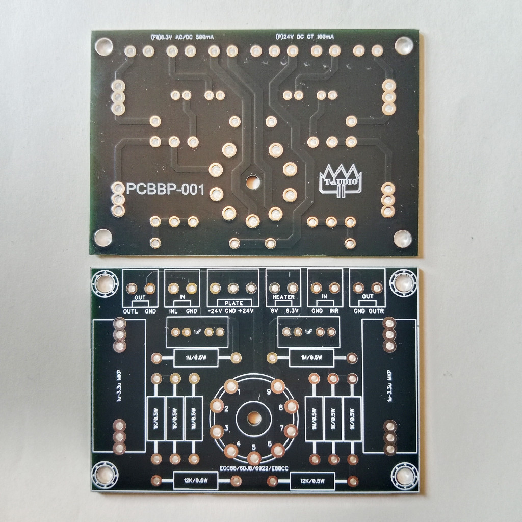 Jual PCB SIMPLE TUBE BUFFER LOW VOLTAGE FOR AUDIO GAINCLONE AMP 6N1 ...