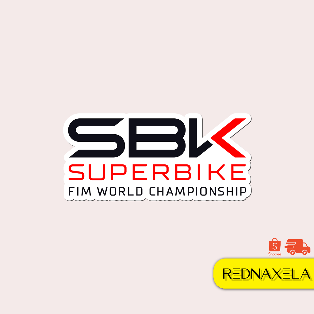 Jual Stiker Vinyl SBK Super Bike Logo Outdoor High Quality Waterproof ...