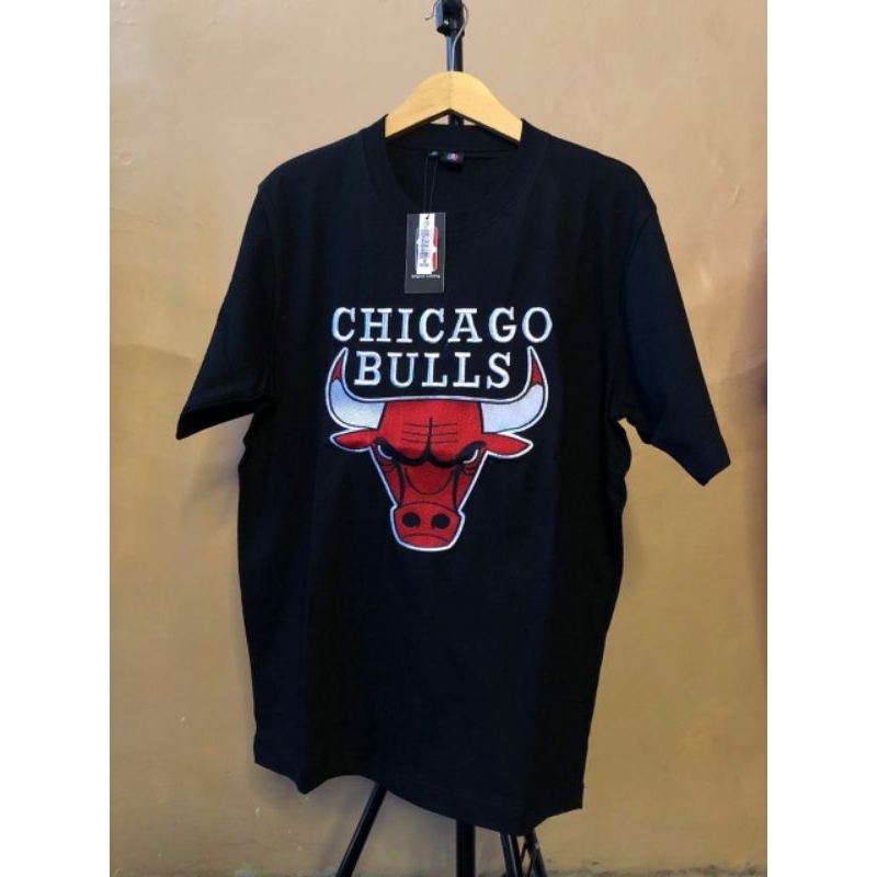 Jual BAJU KAOS PRIA BRANDED CHICAGO BULLS BORDIR FULL HANTAG CATTON 24S ...