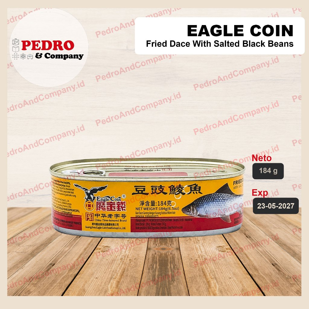 Jual Eagle coin ikan tausi kaleng 184 gram - canned black bean fish ...