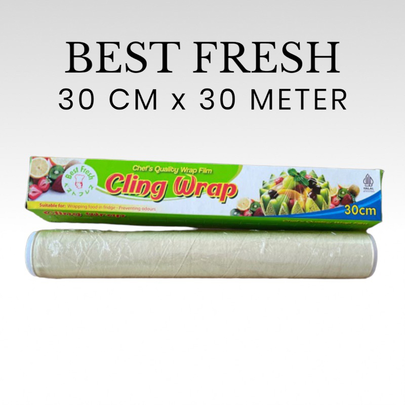 Jual Premium food grade cling wrap best fresh 30cmx30m pembungkus makan ...