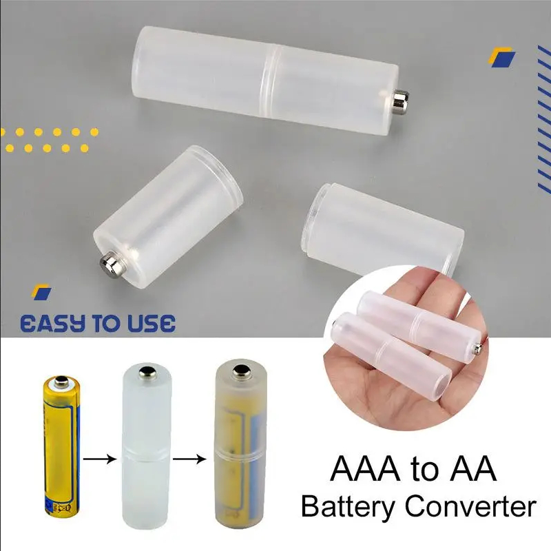 Jual Adapter Case Baterai AAA to AA with Bottom Positive Electrod ...