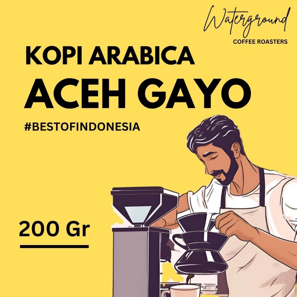 Jual Waterground Coffee Kopi Arabika Aceh Gayo Biji Kopi GRADE 1 Single Origin, 200 GR | Shopee ...