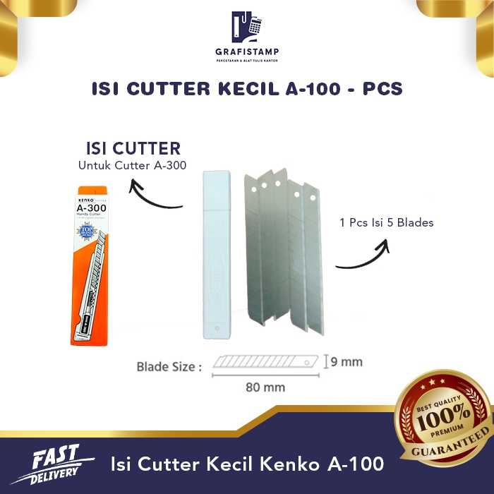 Jual Isi Cutter Kecil Kenko A-100 - Pcs | Shopee Indonesia