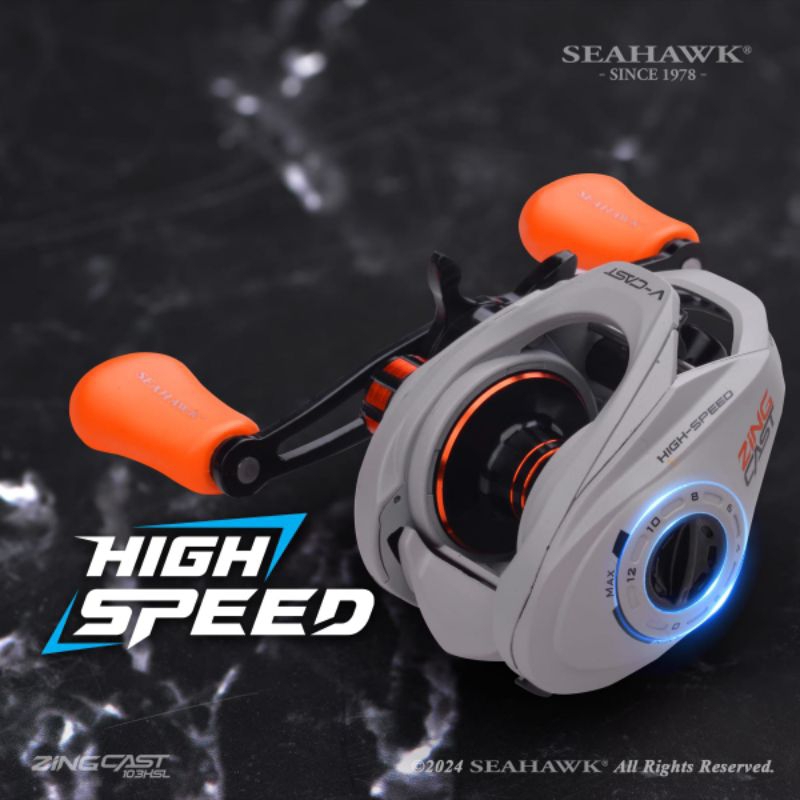 Jual Reel BC Seahawk Zing Cast 103HSL sdh DC dan Ceramic Bearing bunyi ...
