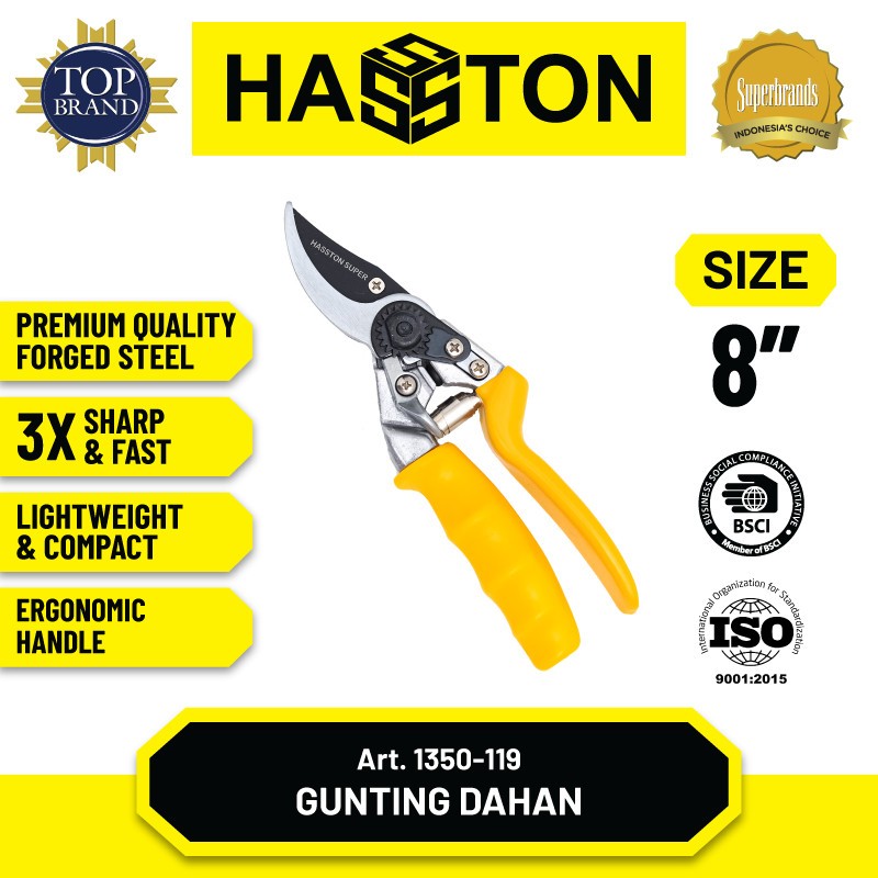 Jual Hasston Gunting Bunga Lengkung 8" Auto-Rotating Handle (1350-119 ...