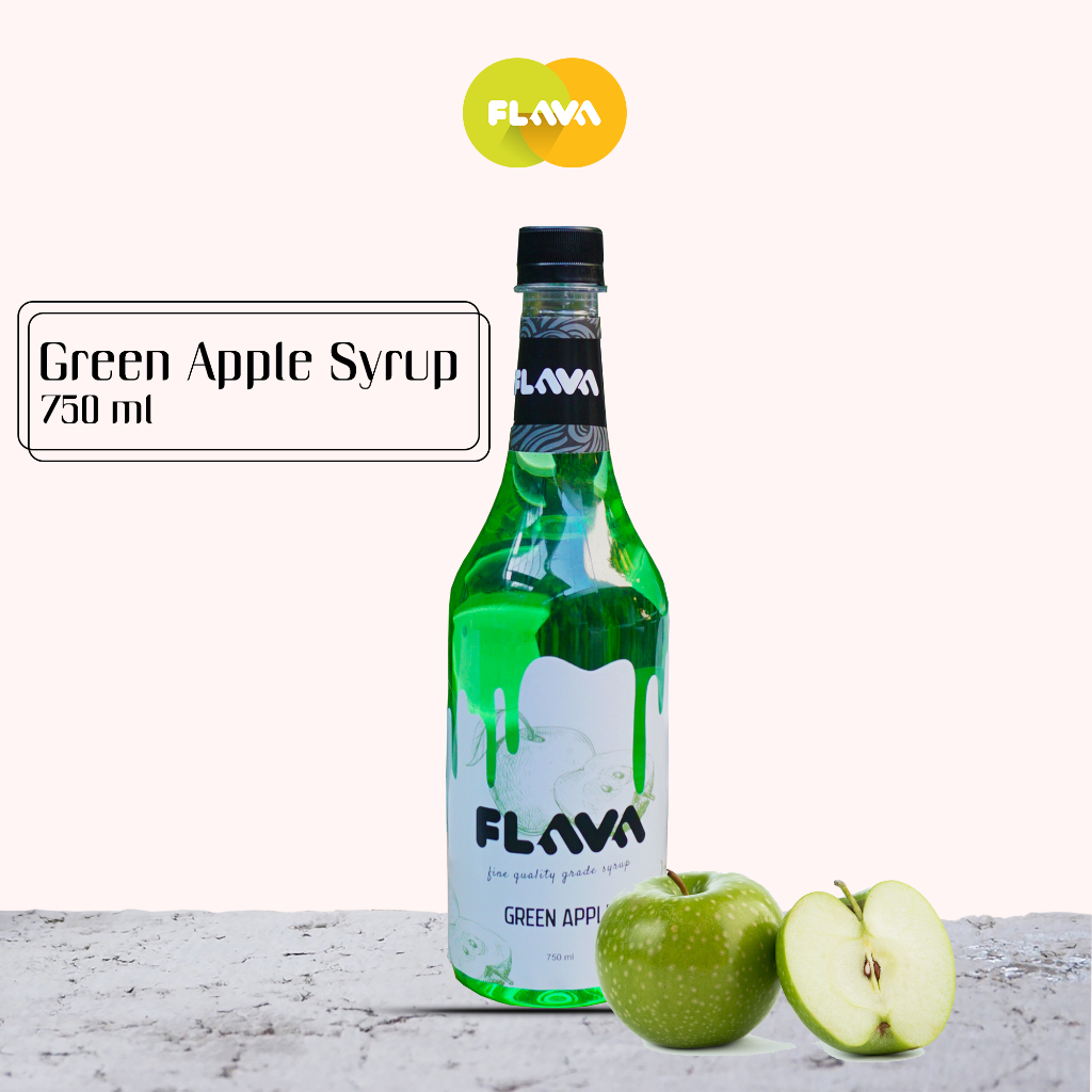 Jual Flava Syrup Green Apple / Sirup Rasa Apel Hijau 750 ml | Shopee ...
