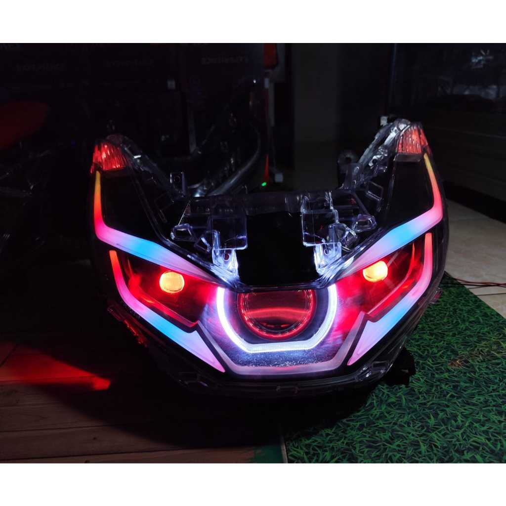 Jual PROJIE PROJECTOR LAMPU DEPAN PCX 160 BILED VAHID E10 3 INCH ...