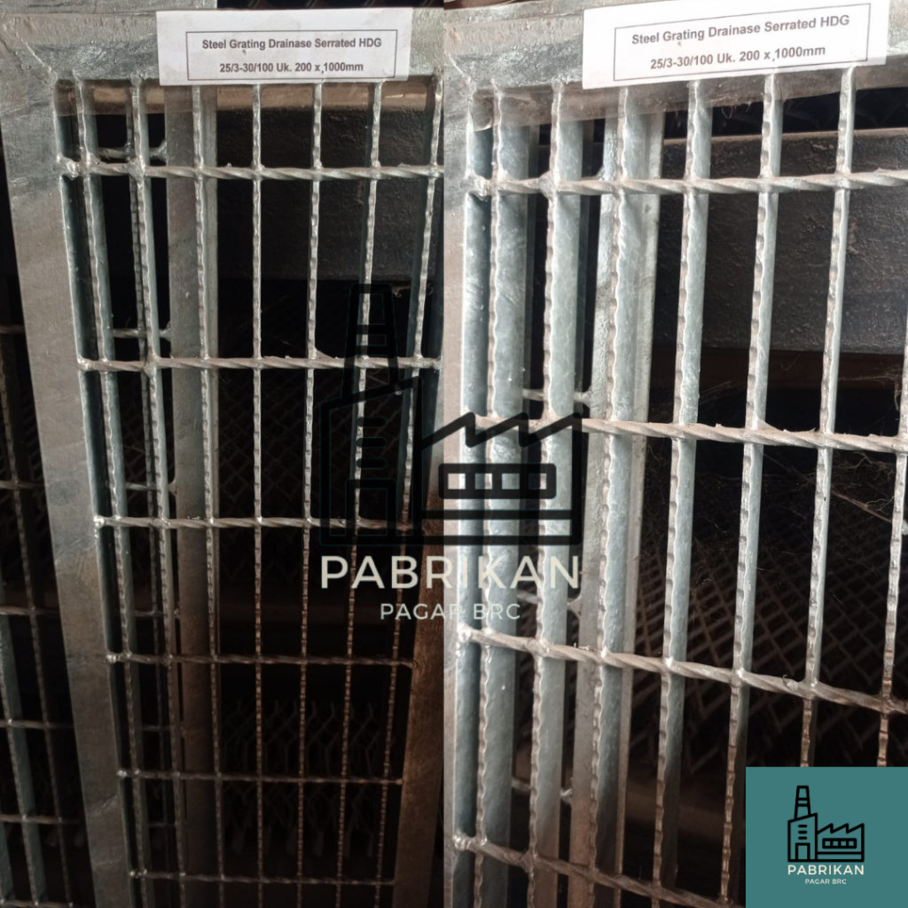 Jual Tutup Selokan/GOT Besi Hotdip Galvanis Anti Karat Steel Grating ...