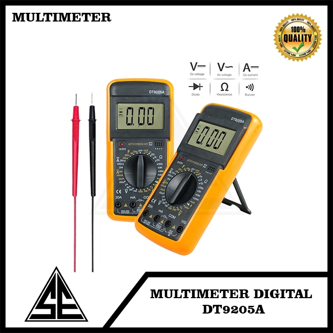 Jual AVO Multimeter Digital DT9205a Multitester | Shopee Indonesia
