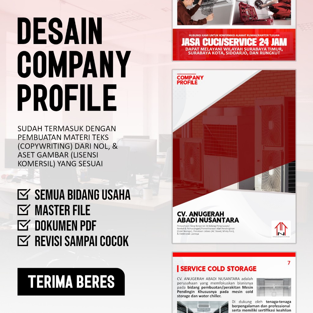 Jual Jasa Desain Company Profile TERIMA BERES Compro Profil Perusahaan Gratis Copywriting Dari ...