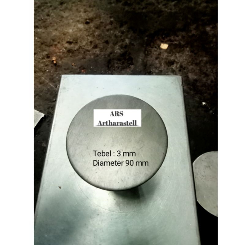 Jual Besi plat bulat diameter 90 mm tebal 3 mm | Shopee Indonesia