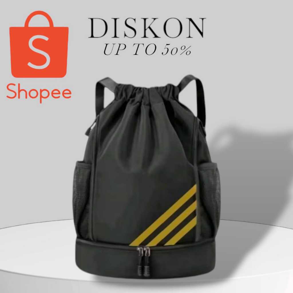 Jual Tas Serut Multi Fungsi Tas Olahraga tas sepatu Futsal Tas Serba ...