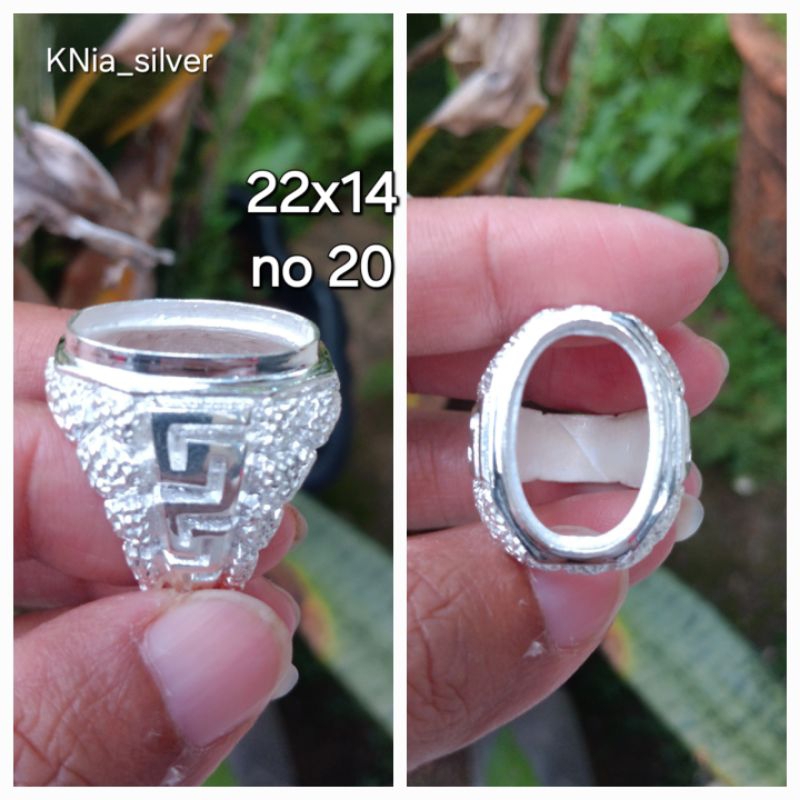 Jual emban/ring perak tanem versace | Shopee Indonesia
