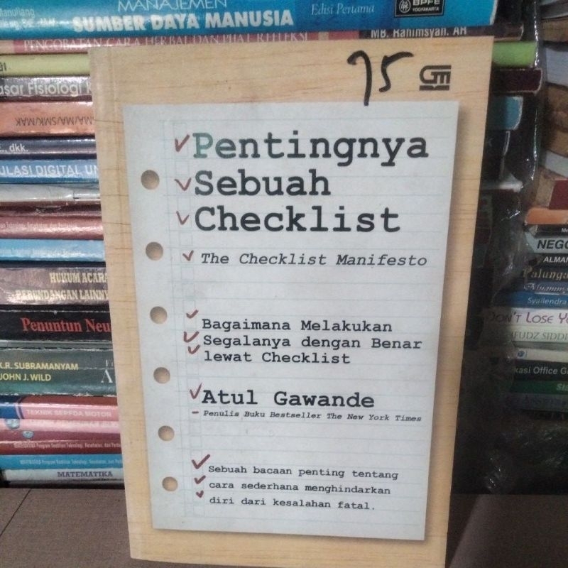 Jual PENTINGNYA SEBUAH CHECK LIST | Shopee Indonesia