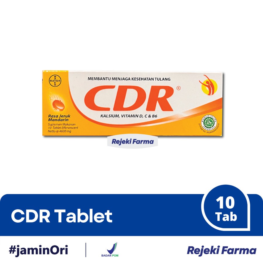Jual CDR Rasa Jeruk isi 10 Tablet tab tb Orange Multivitamin Vitamin ...