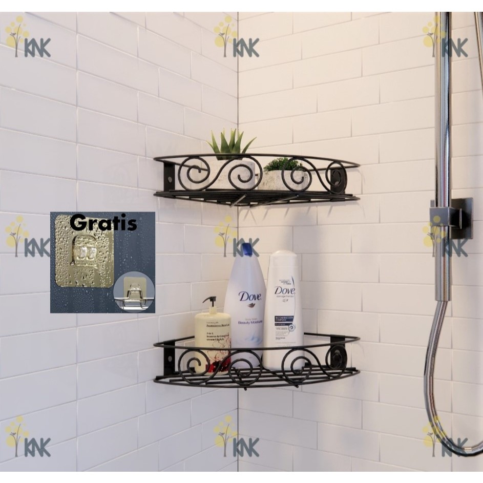 Jual KNK Rak Sudut Kamar Mandi Tempat Sabun Dan Shampo | Shopee Indonesia