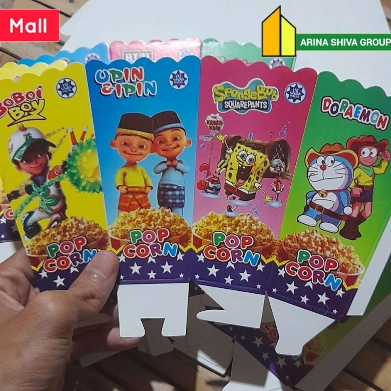 Jual 300 LEMBAR KERTAS POPCORN 12 × 6 BAHAN IVORI PUTIH | BOX KEMASAN ...