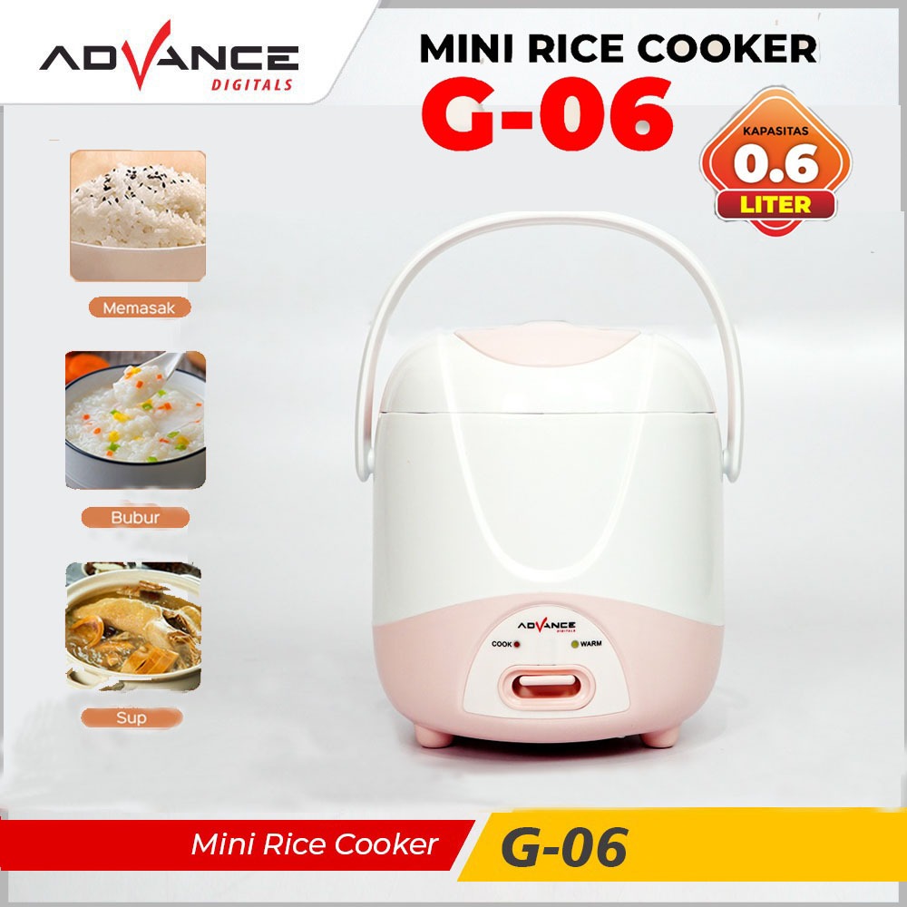 Jual Advance Rice Cooker Mini G-06 0.6 Liter/G-06 Mini Rice Cooker ...