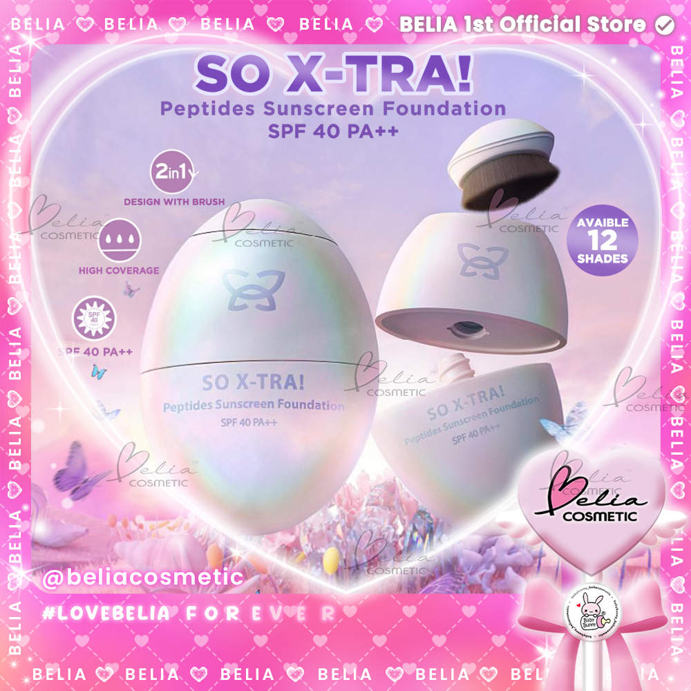 Jual BELIA MOP Mother Of Pearl So X-Tra! Peptides Sunscreen Foundation ...