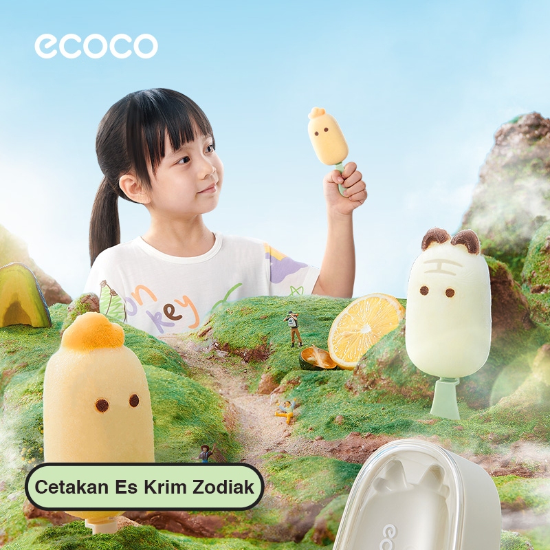 Jual Papabear Ecoco Ice Cream Mold Zodiac - Cetakan Ice Cream Karakter ...