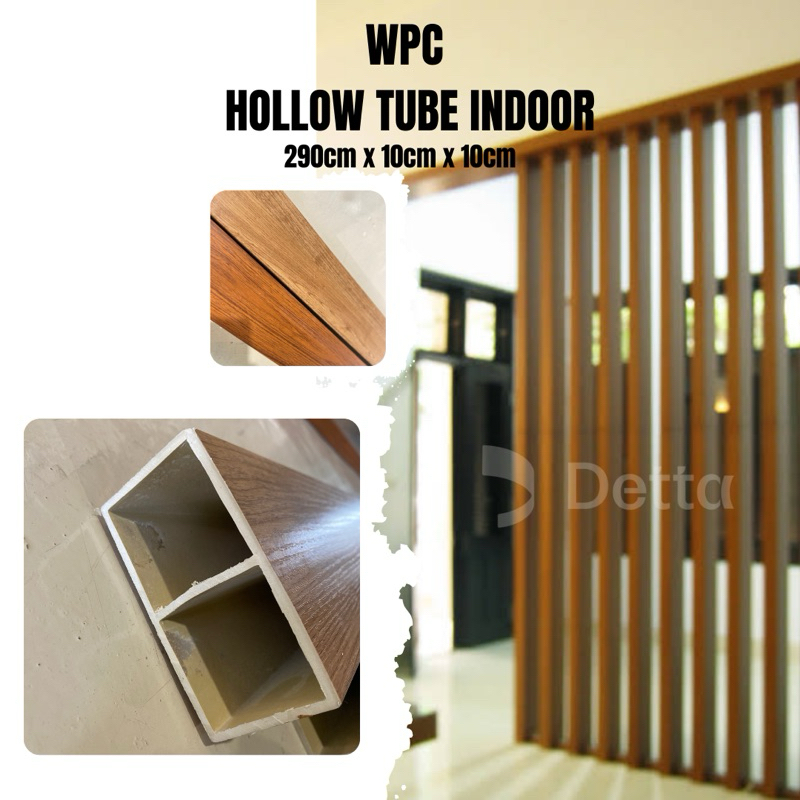 Jual WPC PARTISI HOLLOW KISI-KISI PARTISI INDOOR UKURAN 10CM X 5CM ...