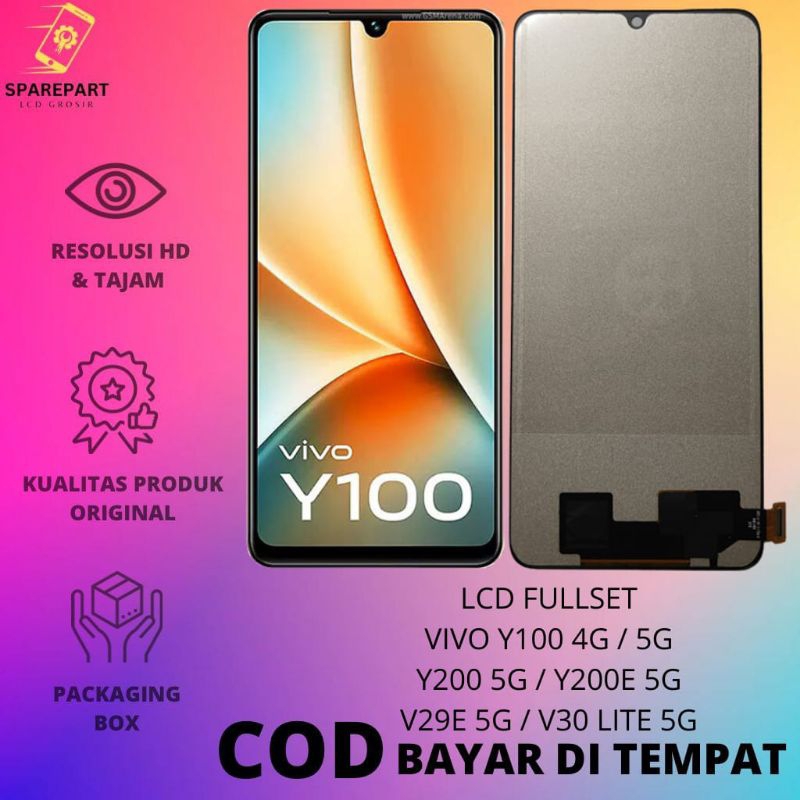 Jual LCD FULLSET VIVO Y100 4G / Y100 5G / V29E 5G / V30 LITE 5G / Y200 5G / Y200E 5G ORIGINAL ...